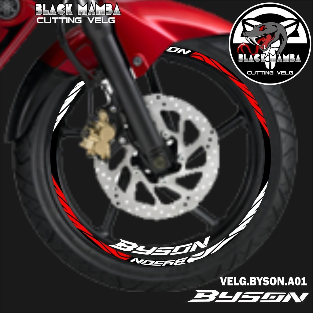Jual (COD) CUTTING STICKER VELG BYSON - STIKER LIS LIST VARIASI BAN ...