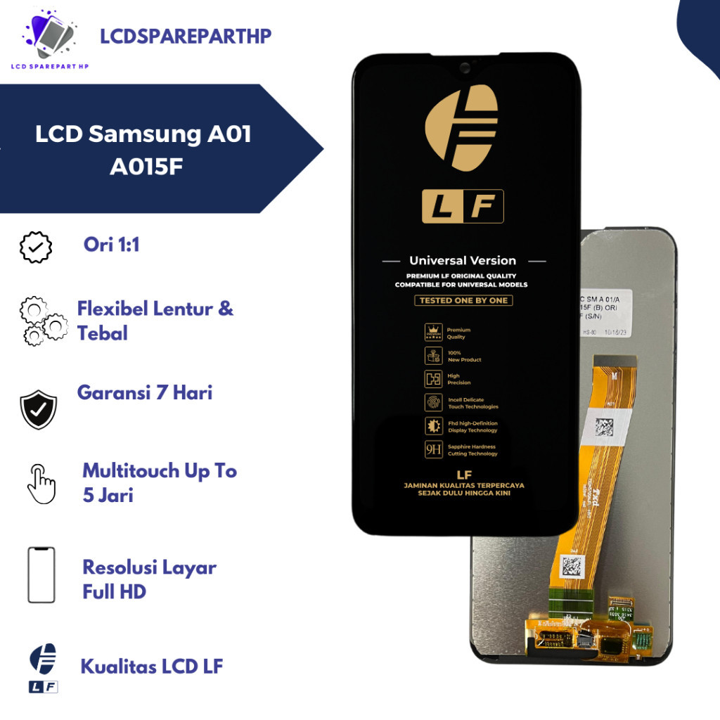 Jual LCD Samsung A01 A015F High Version Fullset Touchscreen (GARANSI ...