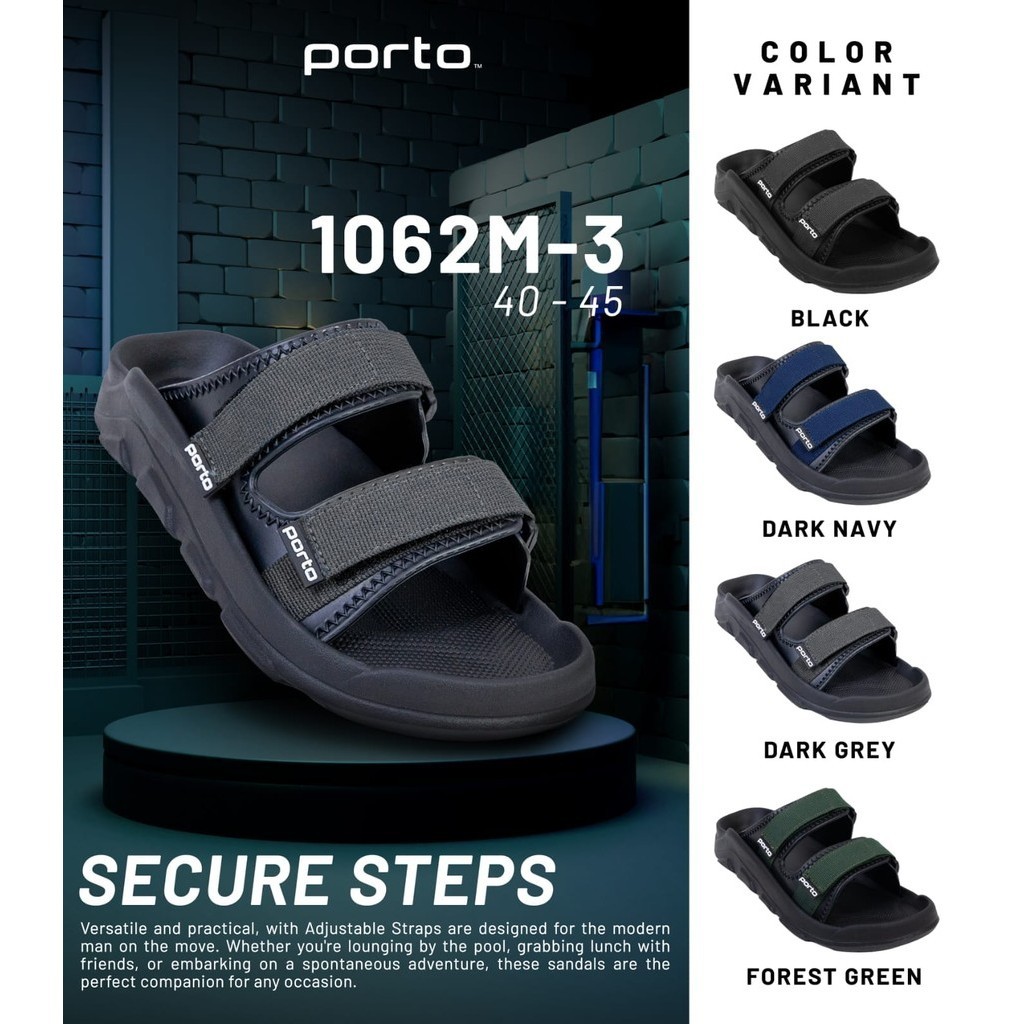 Jual Sandal pria PORTO 1062M-3 KOKOP BAN 2 | Shopee Indonesia