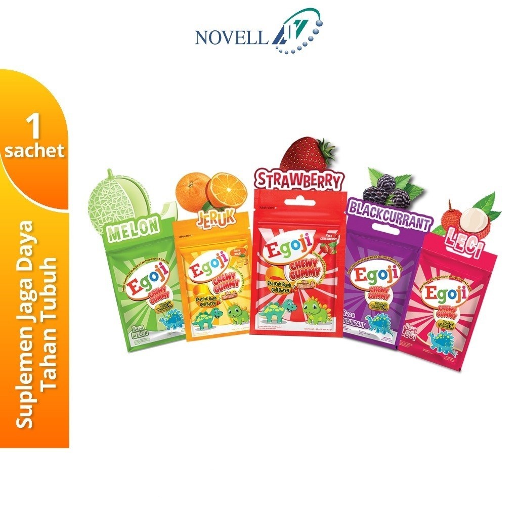 Jual Egoji Chewy Gummy Permen 1 Sachet Multivitamin Anak | Shopee Indonesia