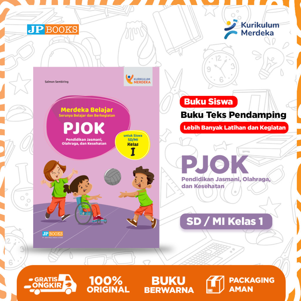 Jual JP Books – Buku Teks Siswa Pendamping Kurmer Sekolah Pjok Sd Kelas 1 - Kurikulum Merdeka ...
