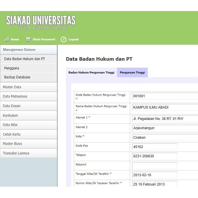 Jual Aplikasi Web Siakad Akademik Universitas Kampus | Shopee Indonesia
