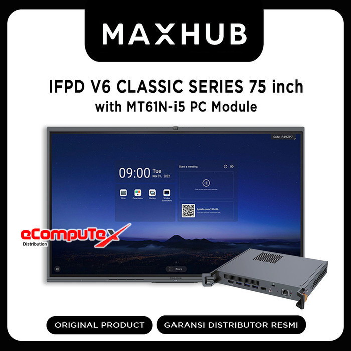 Jual MAXHUB IFP Display Smart Board 75 Inch - V6 CLASSIC C7530 - TKDN ...