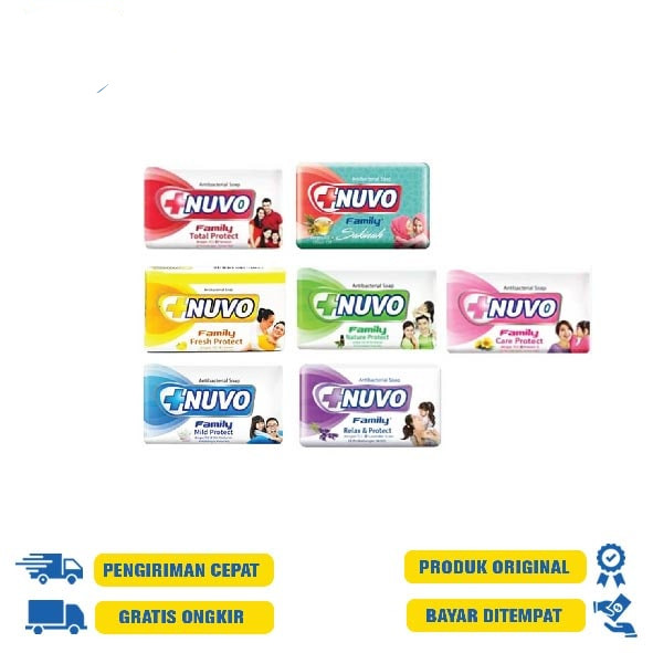 Jual NUVO FAMILY SABUN MANDI BATANG/ BAR SOAP ALL VARIANT 72 GR | Shopee Indonesia