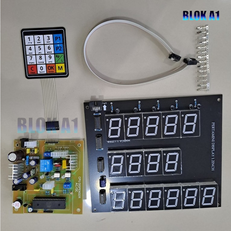 Jual SET CPU POM MINI PERTAMINI AC/DC + LAYAR DISPLAY 7 SEGMEN WARNA ...