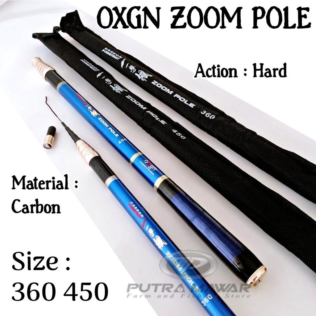 Jual Oxgn Zoom Pole 360 450 Joran Tegek Zom Drat Kunci Ruas Pendek ...