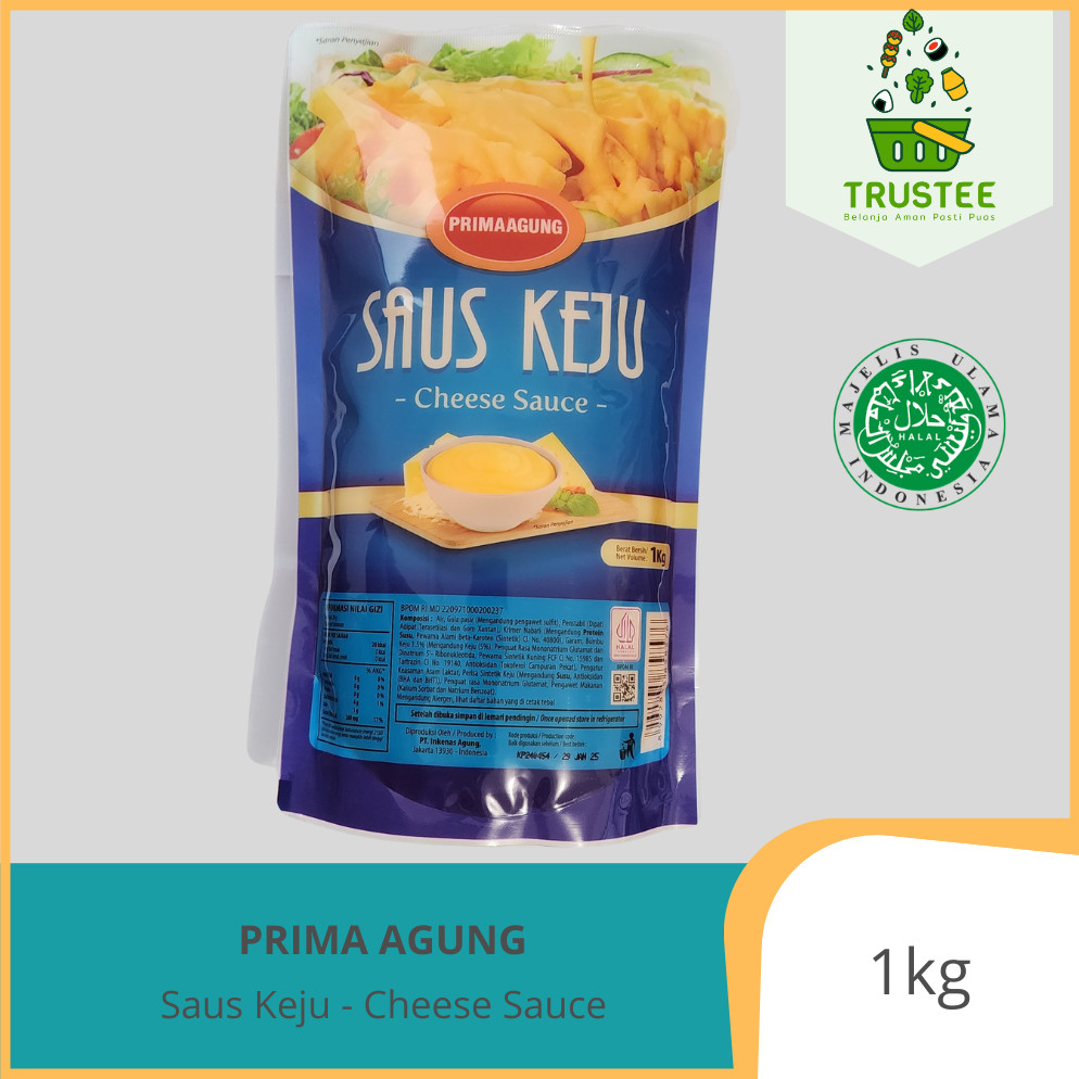 Jual Prima Agung Saus Keju / Cheese sauce / Saos Masak Instant Halal ...
