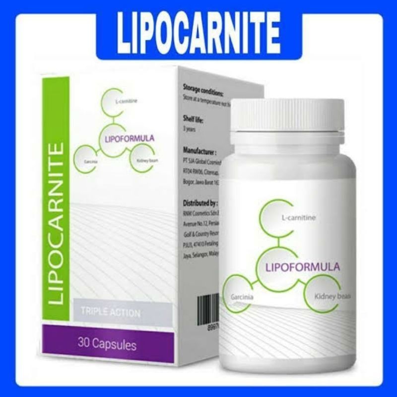 Jual Lipocarnite Lipoformula 100% Asli Original Obat Pelangsing Badan ...