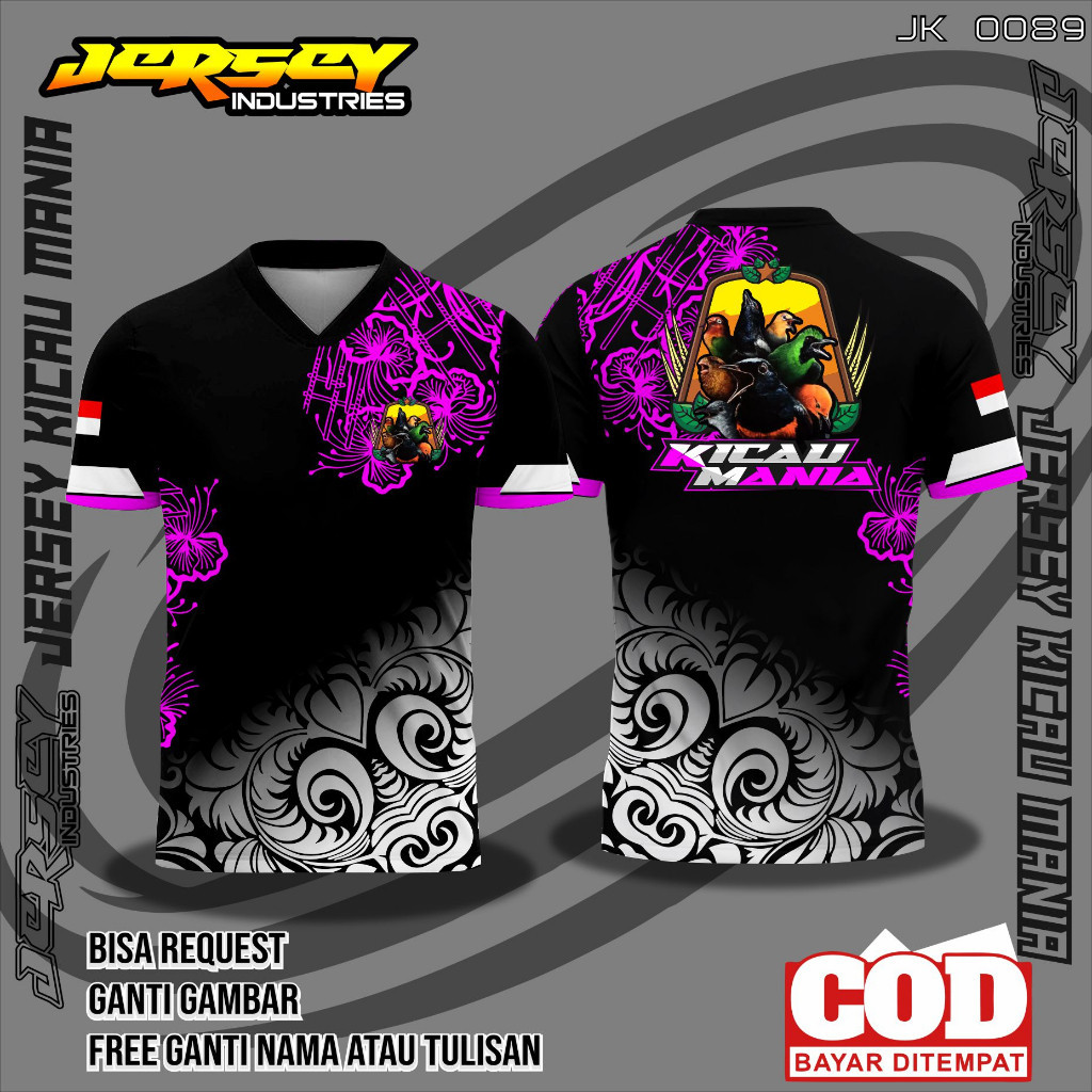 Jual Jersey Atasan Burung Kicau Desain Terbaru, Bisa Custom Desain ...