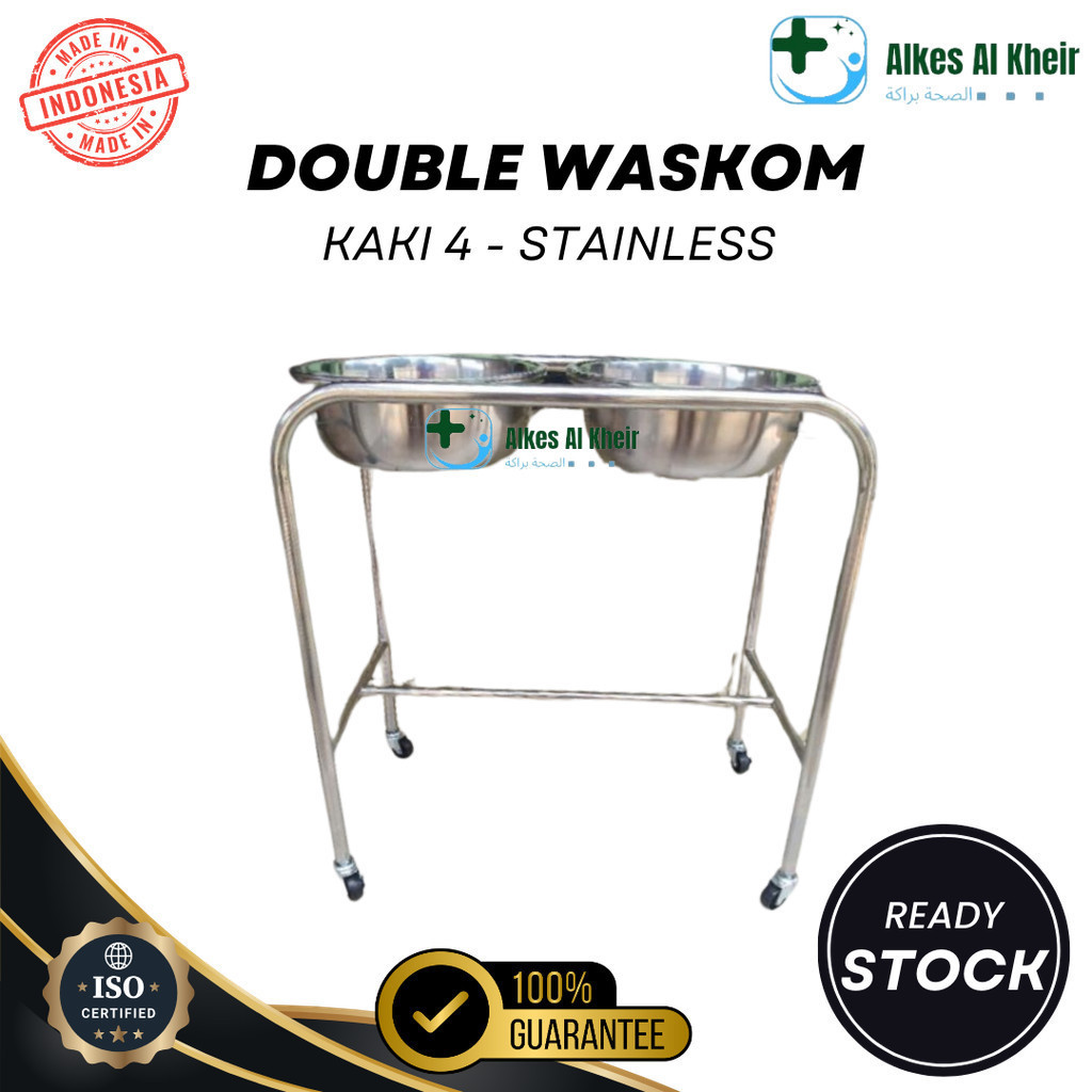 Jual DOUBLE WASKOM PASIEN BESI DAN STAINLESS || STANDING WASKOM DOUBLE ...