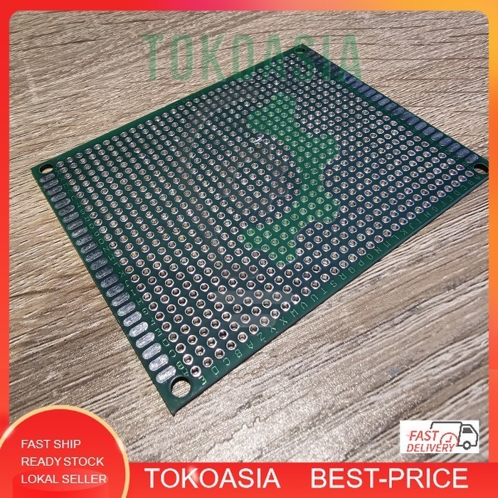 Jual Board Prototype Hole Grid Board Kit 7 x 9 Perforated Board ...