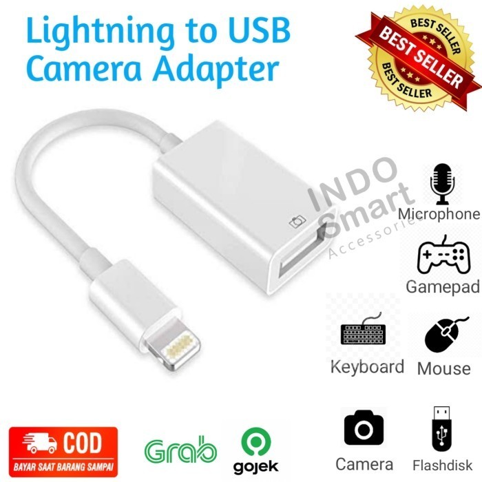 Jual Best Lightning to USB OTG Camera Adapter Support Flashdisk ...