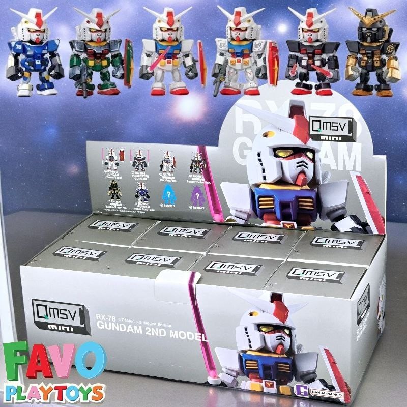 Jual BANDAI QMSV Mini RX-78 Gundam 2nd Model Series - FULL SET 8 PCS ...