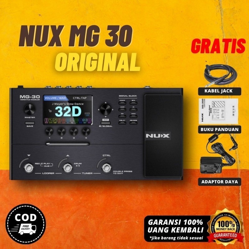 Jual Efek Effect Gitar Elektrik Guitar Listrik Nux MG 30 Alat Musik ...