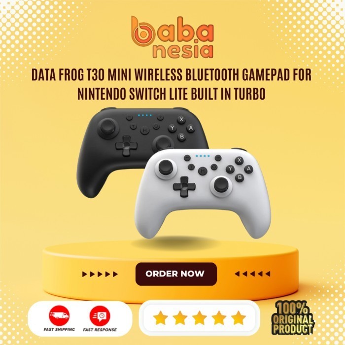 Jual DATA FROG T30 Mini Wireless Bluetooth Gamepad For Nintendo Switch Lite Built in Turbo ...