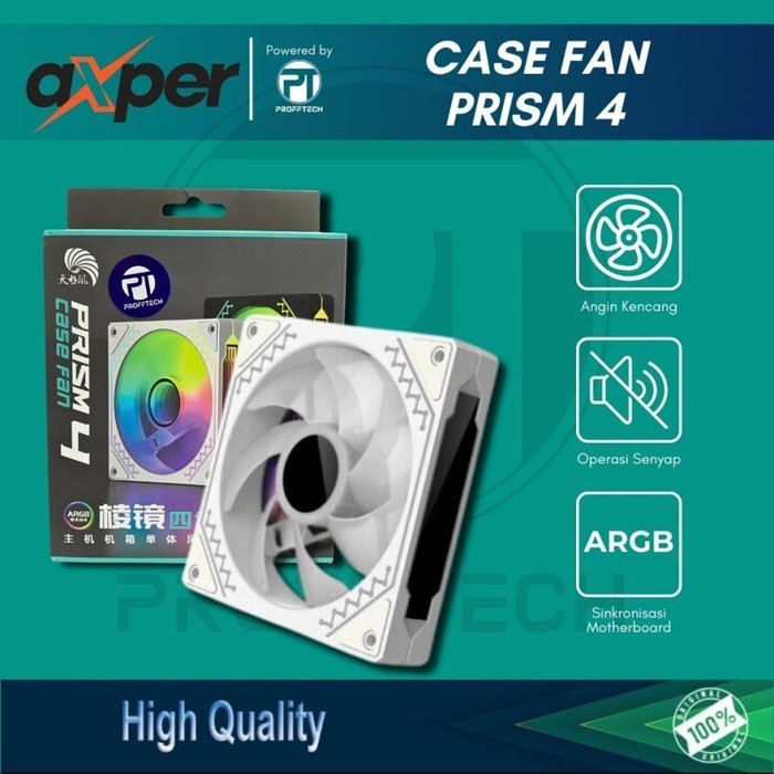 Jual Axper Prism 4 Fan Casing ARGB Kipas CPU 12 cm | Shopee Indonesia