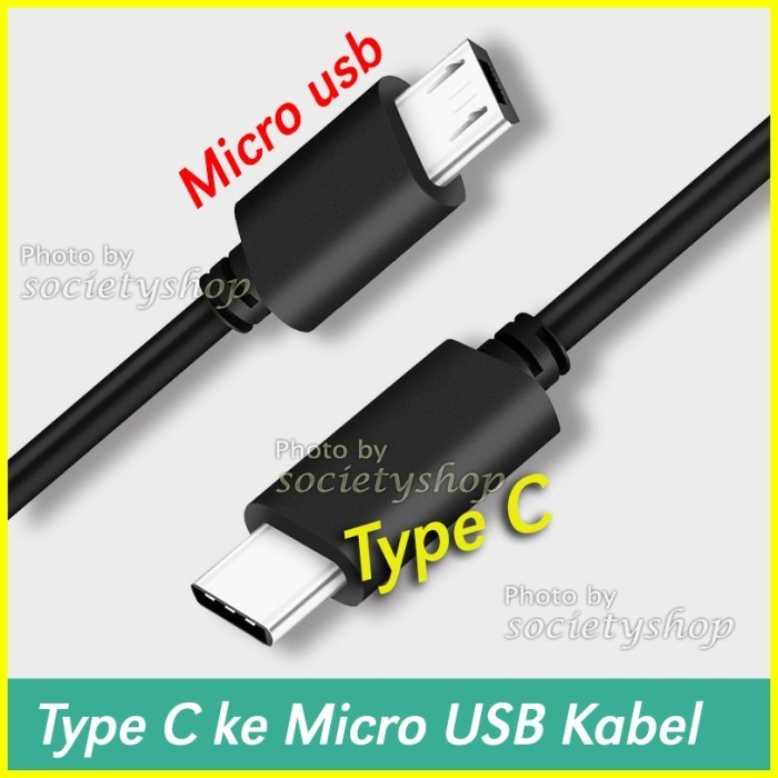 Jual Universal Kabel USB Type C To Micro usb Data Charging Male to Male ...