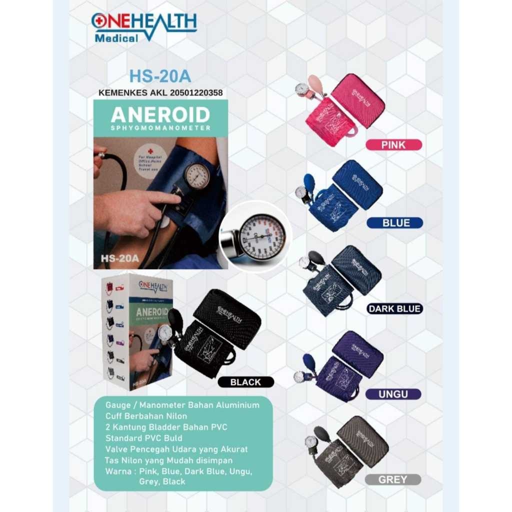 Jual Tensimeter Aneroid Clock 200 Onemed / Sphygmanometer Tensi Jarum ...