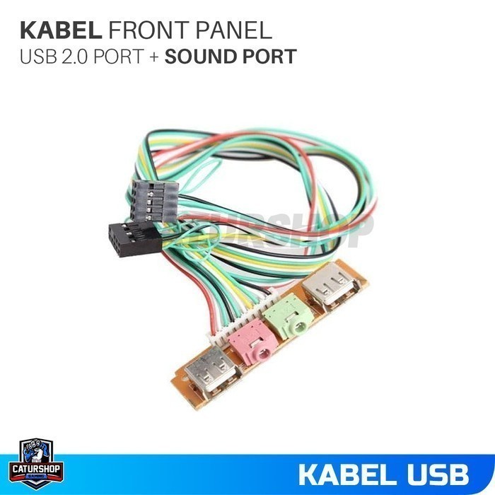 Jual Kabel Front Panel USB Audio Jack 3.5mm Sound Aux untuk Casing PC ...