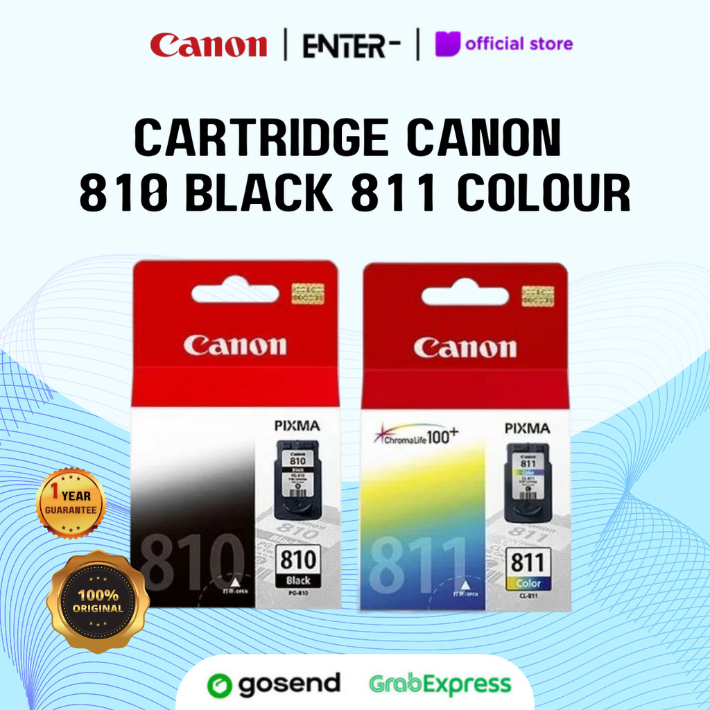 Jual Cartridge Canon 810 Black + 811 Colour Original | Shopee Indonesia