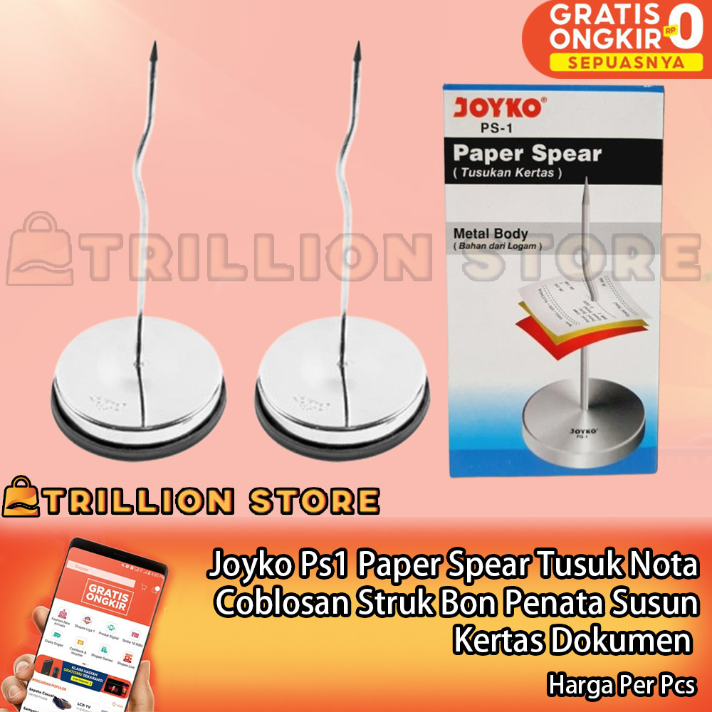 Jual Joyko Ps1 Paper Spear Tusuk Nota Coblosan Struk Bon Penata Alat ...