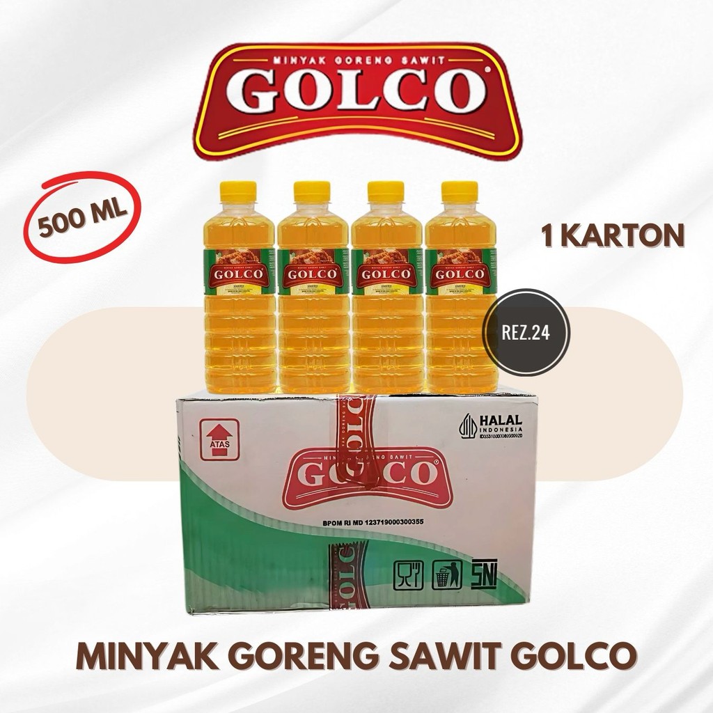 Jual 1 Dus MINYAK GORENG GOLCO 500ml KEMASAN BOTOL | Shopee Indonesia