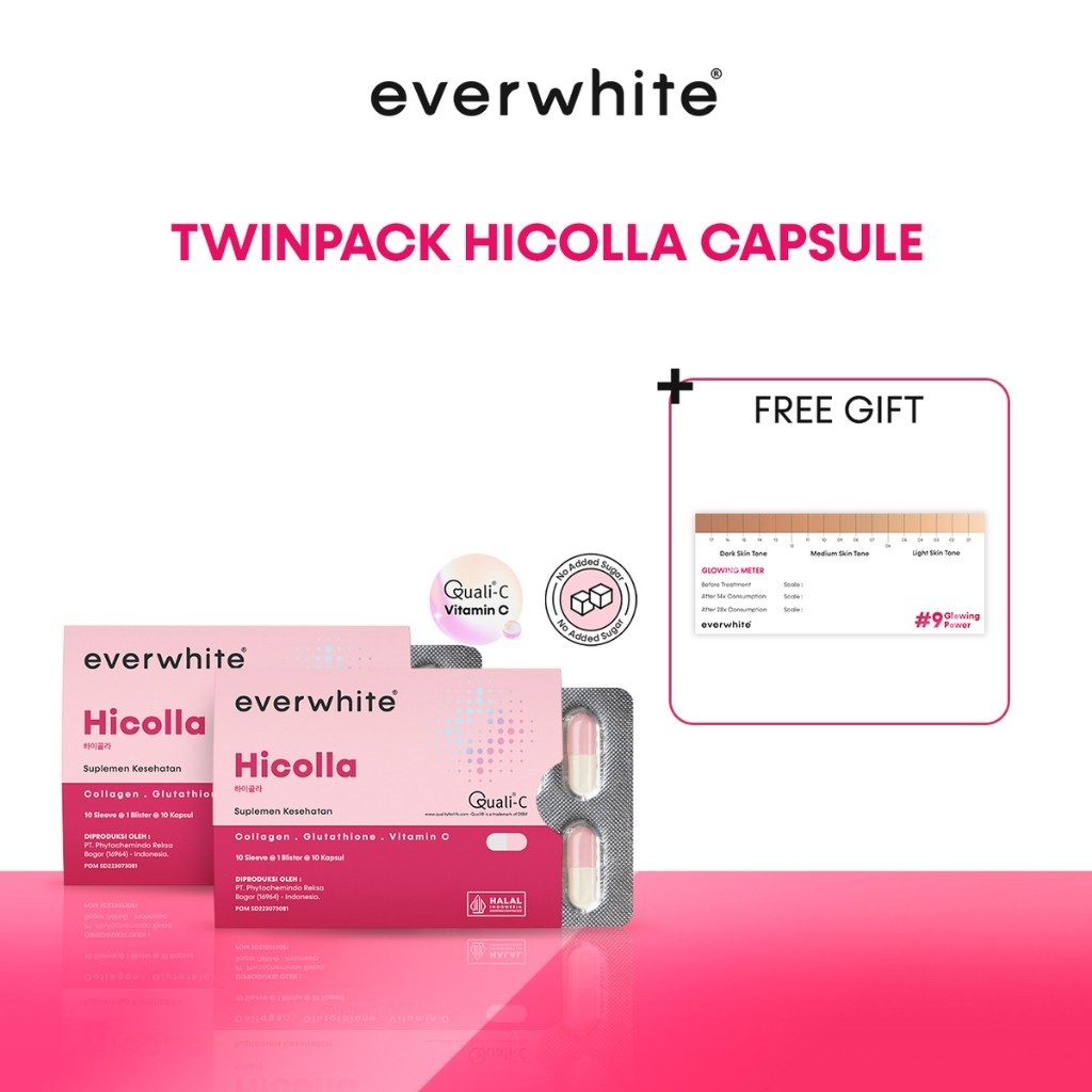 Jual Everwhite Hicolla Kapsul Minuman Kolagen Pencerah Kulit - Collagen Drink | Shopee Indonesia