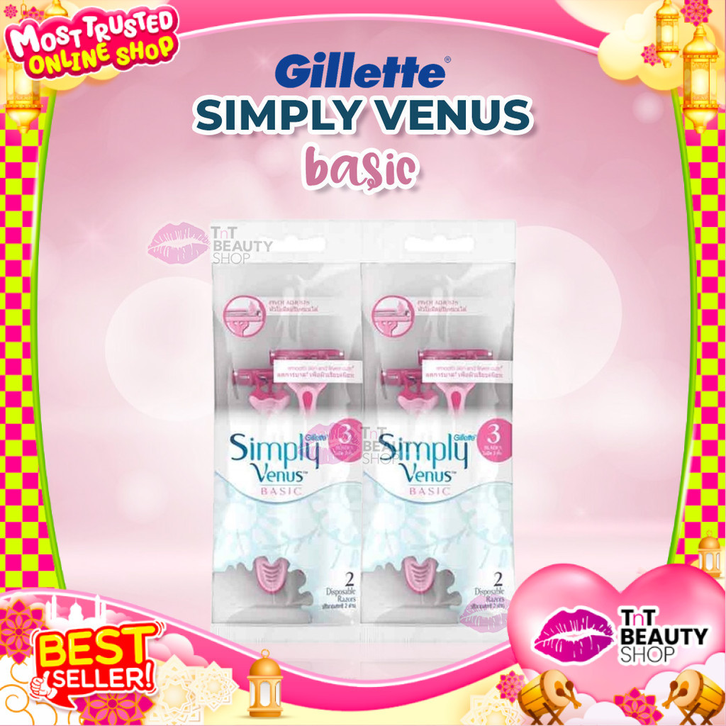 Jual Gillette Simply Venus Basic 2s | TnT Beauty Shop | Shopee Indonesia