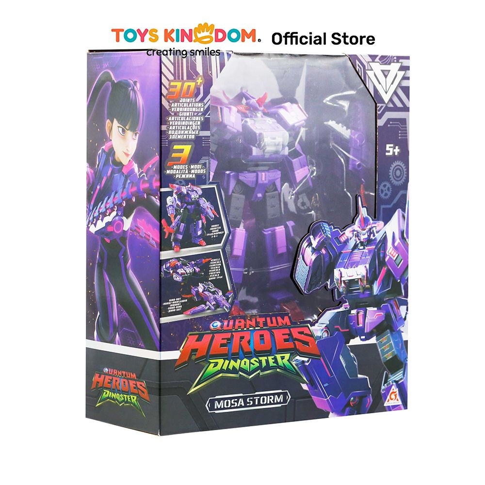 Jual Toys Kingdom Alpha Group Quantum Heroes Dinoster Robot Transform Mosa Storm - Ungu | Shopee ...