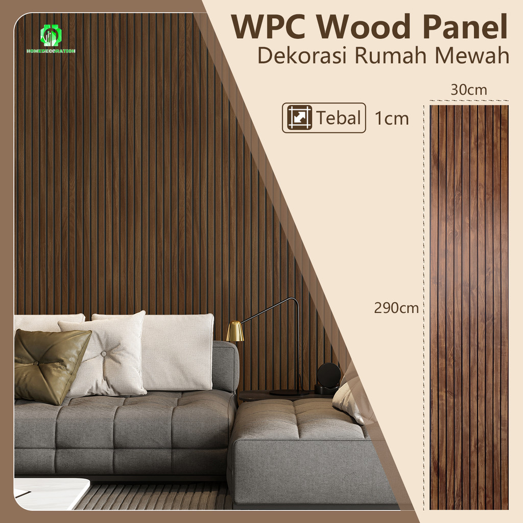 Jual WPC Wallpanel Dinding / Wallboard Aesthetic Dekorasi Rumah Mewah / Woodpanel Dinding ...