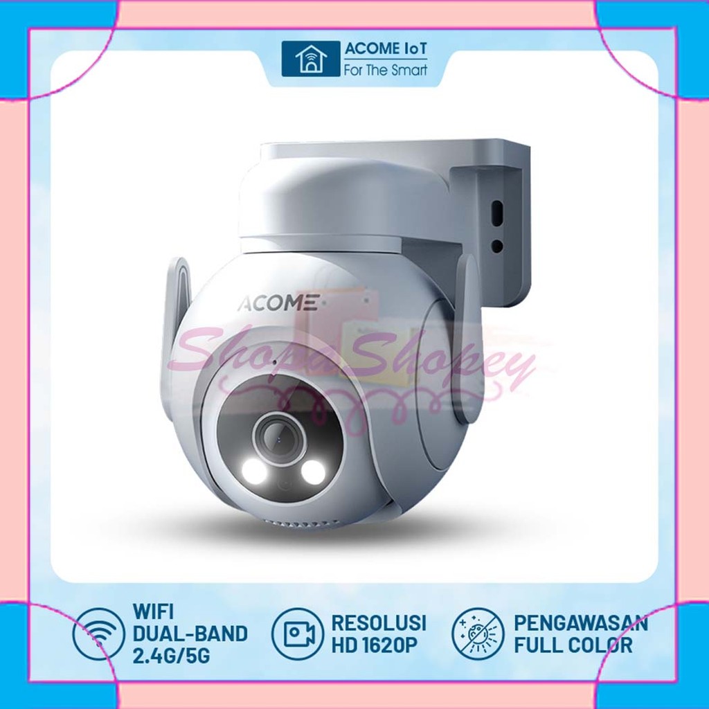 Jual ACOME APC52 WiFi Camera CCTV Outdoor IP65 Tahan Air Full HD 1620P ...