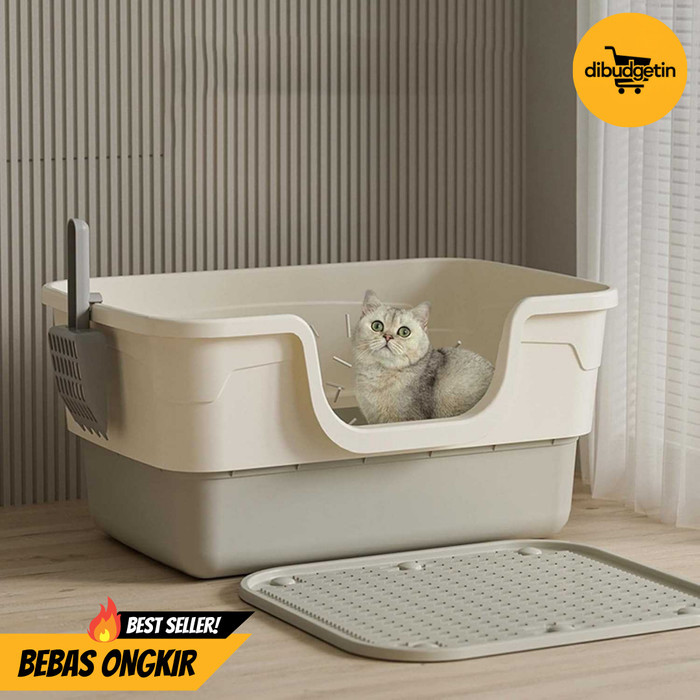 Jual Cat Litter Box High Side Detachable Bak Pasir Kucing - ENAKO EN-55 ...