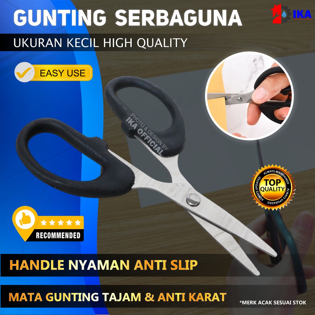 Jual Gunting Sedang Stainless Steel / Gunting kecil ukuran 5,5 inch ...
