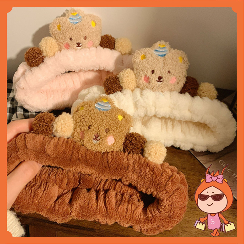 Jual Reseller Welcome - F6542 Bando Fluffy Bear / Headband Panda Bahan ...