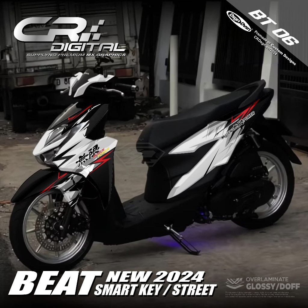 Jual (COD) TERBARU Decal Sticker Honda Beat CBS STREET Smart Key Remote ...