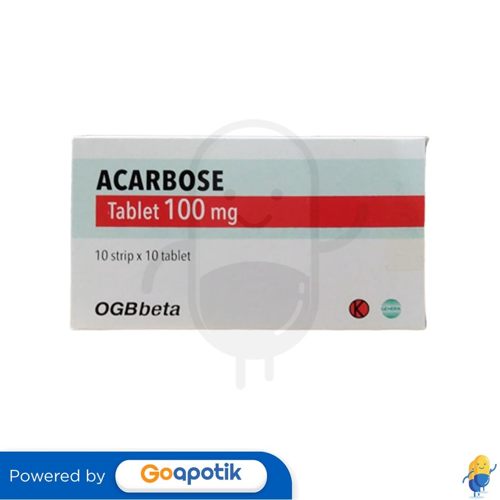 Jual Acarbose Ogb Beta 100 Mg Box 100 Tablet | Shopee Indonesia