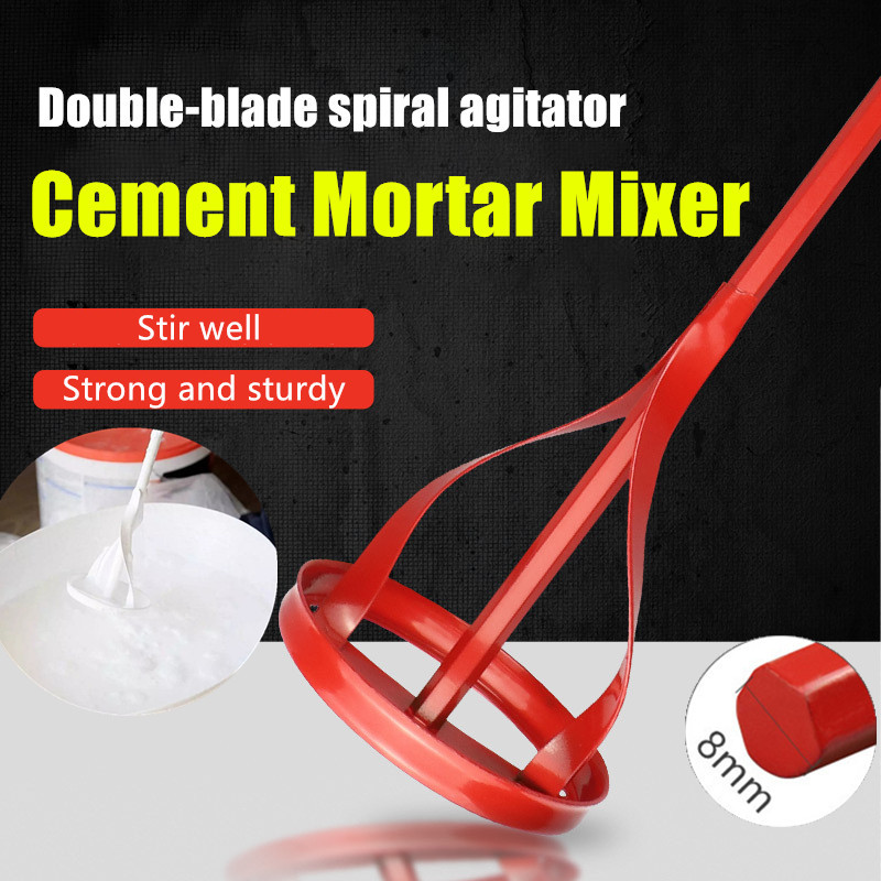 Jual Hexagon Shaft Plaster Paint Mixer Attachment Electric Drill Mixing ...