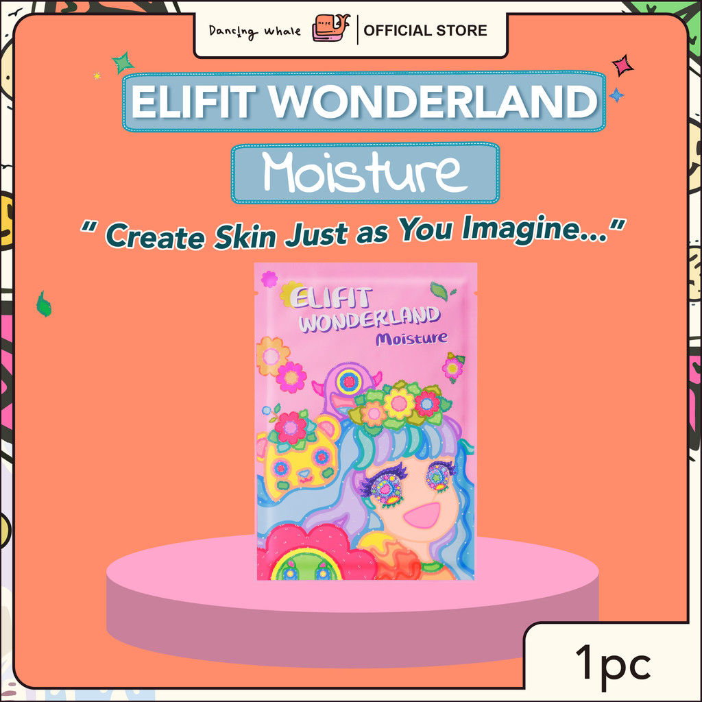 Jual [BUY 1 GET 1] DANCING WHALE Elifit Wonderland Moisture Mask Pack ...