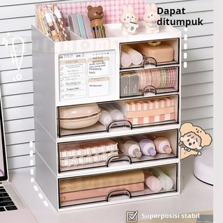 Jual Kotak Pensil Meja Laci Mini Kotak Alat Tulis Desktop Organizer ...