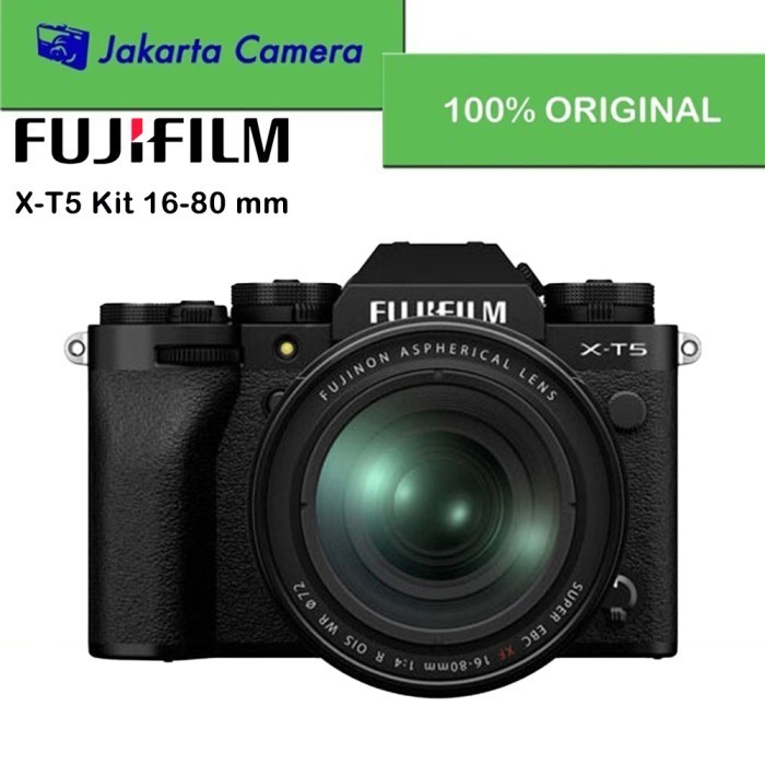 Jual Fujifilm XT5 Kit XF 16-80mm Fuji X-T5 XT 5 kit 16-80 mm | Shopee Indonesia