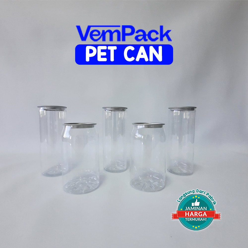 Jual PET CAN Botol Plastik 330 ml Tutup Kaleng POP CAN - Isi 10 pcs ...