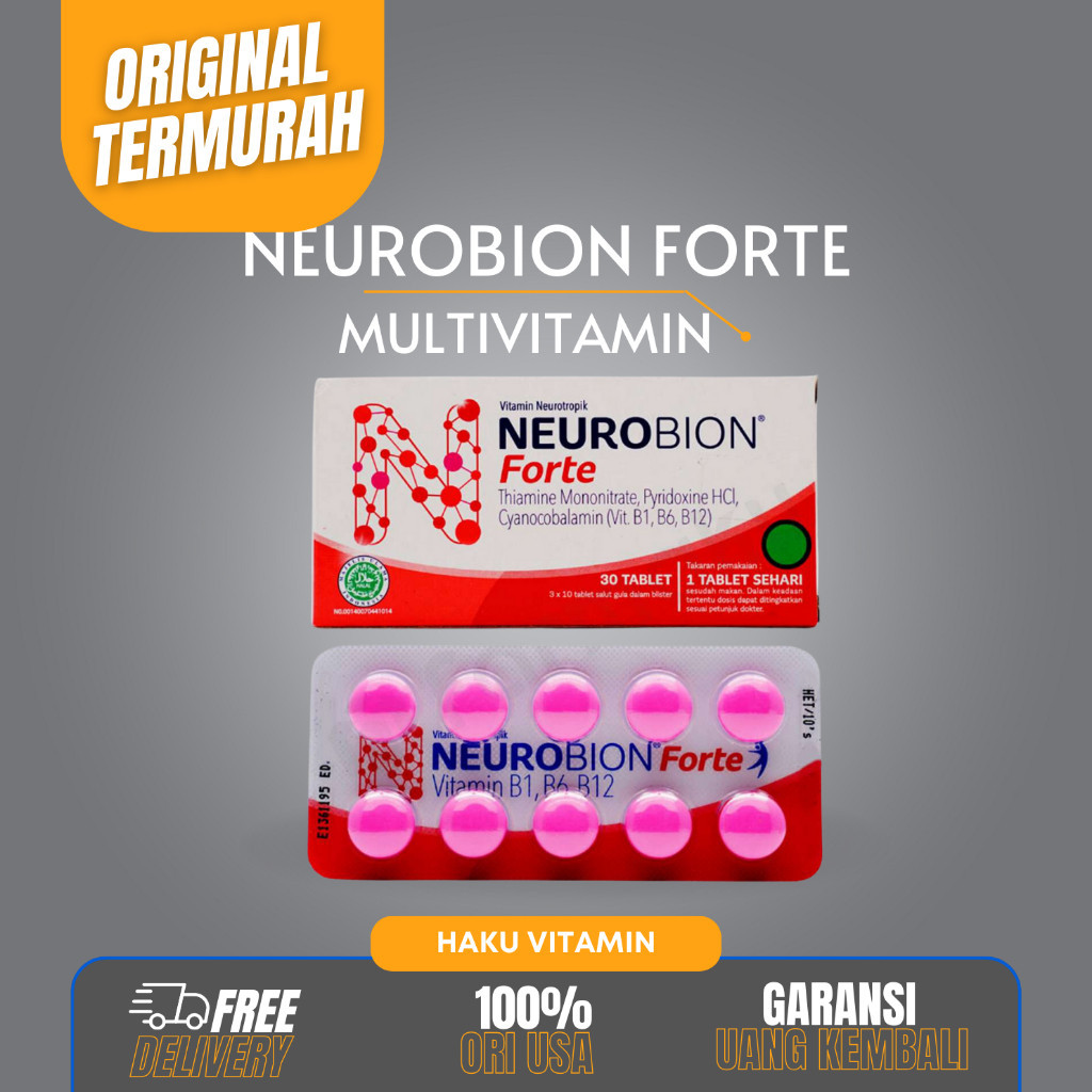 Jual Neurobion Forte 3 Blister 10 Tablet / Vitamin / Daya Tahan Tubuh / Vitamin B / Suplemen 2 ...