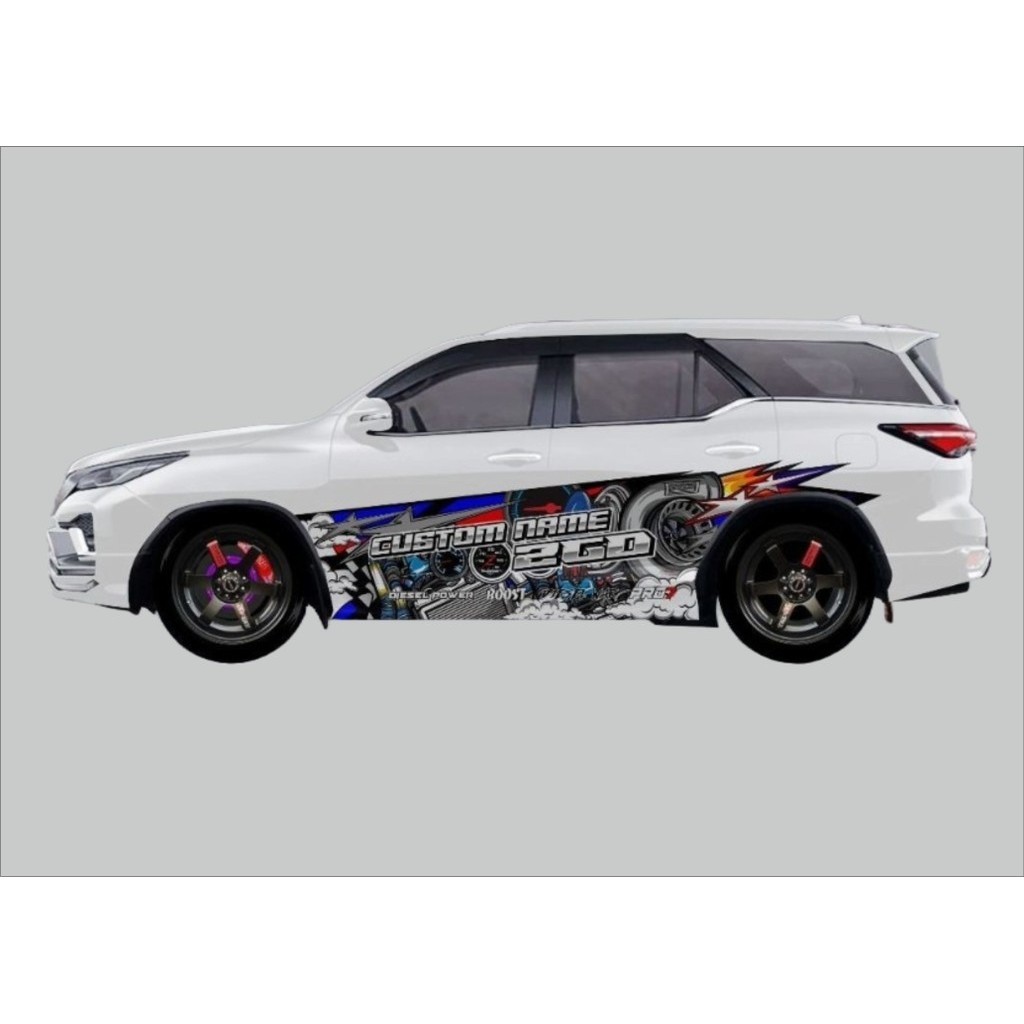 Jual DECAL STIKER MOBIL FORTUNER VARIASI DECAL MOBIL TERBARU | Shopee ...
