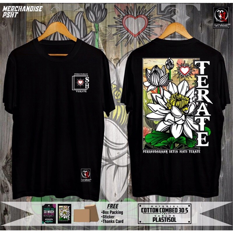 Jual JUAL KAOS PSHT BUNGA TERATE TERBARU TERKEREN PLASTISOL INK BISA ...