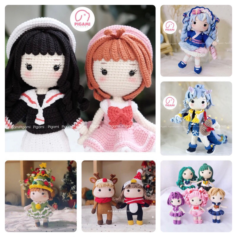 Jual Pigami Collection [CROCHET PDF PATTERN/BACA DESK] | Shopee Indonesia