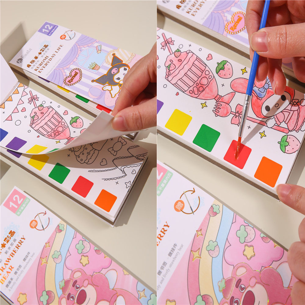 Jual Bandiaterra Children Watercolor Painting Book / Buku Gambar dengan ...