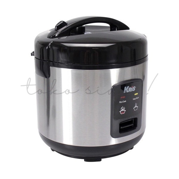 Jual Tokosiap Kris Rice Cooker Deluxe Hitam Silver - kapasitas air 2 ...