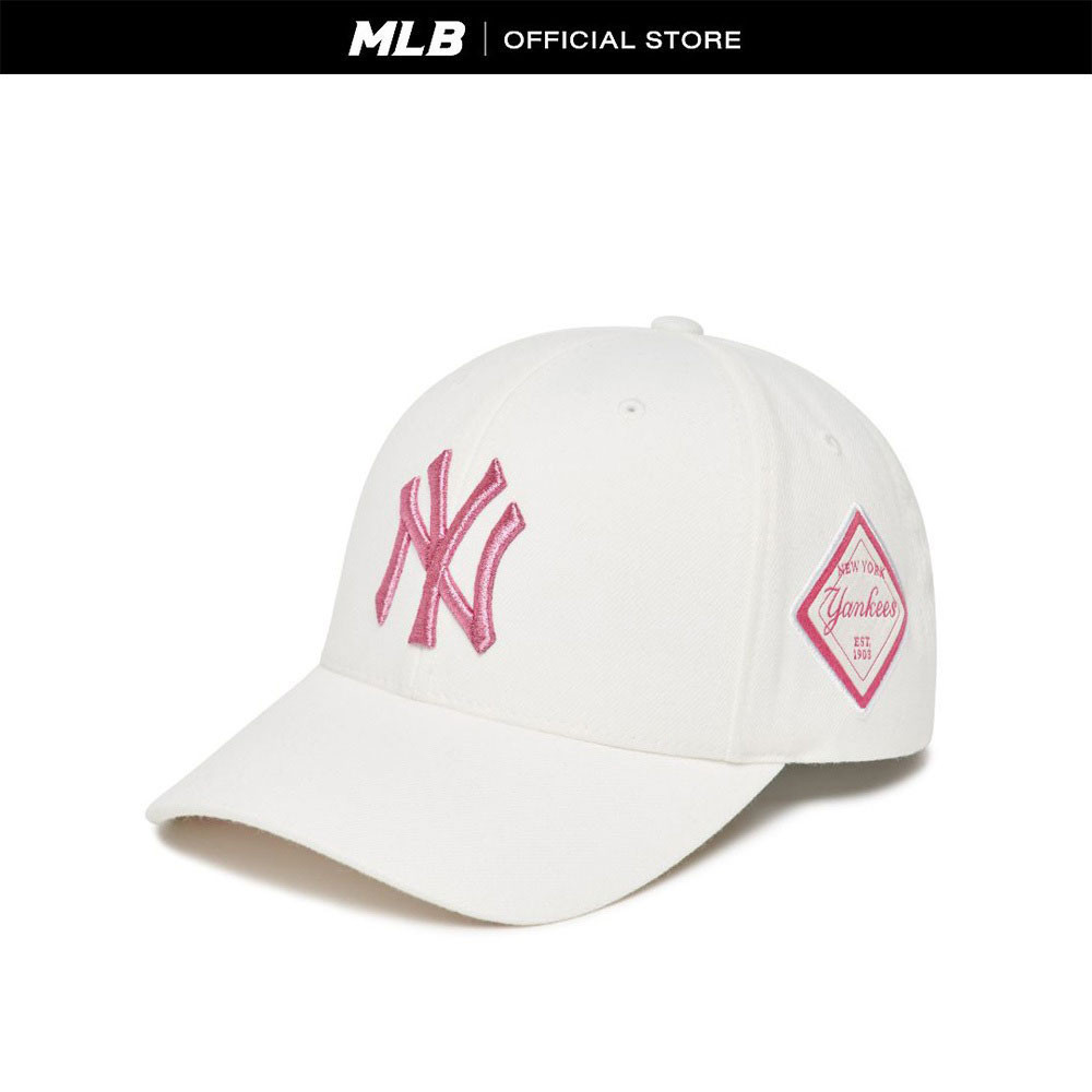 Jual MLB Unisex Cap Model 3ACP8501N 50IVS - White | Shopee Indonesia