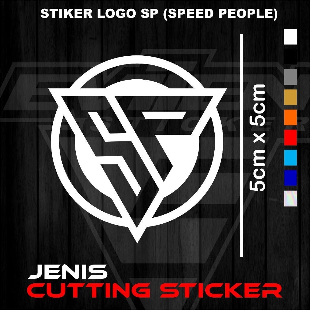 Jual STIKER CUTTING LOGO SP BULAT STIKER VIRAL LOGO SPEEDPEOPLE ...