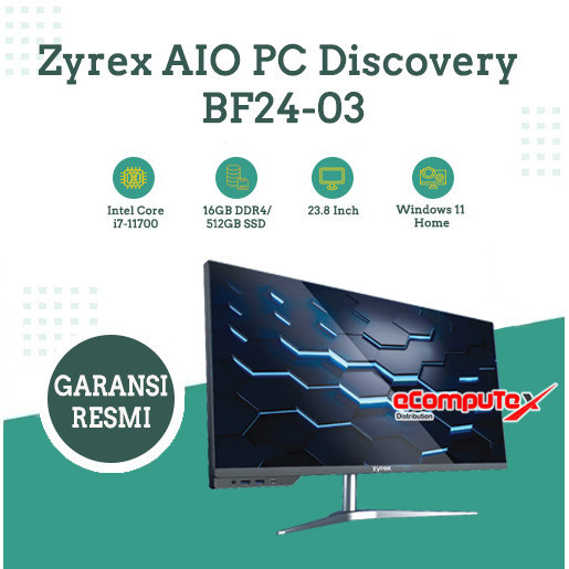 Jual ZYREX AIO PC DISCOVERY BF24-03 - i7-11700 16GB 512GB - TKDN RESMI ...